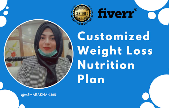 Customized weight loss nutrition plan by Asmarakhan365 | Fiverr
