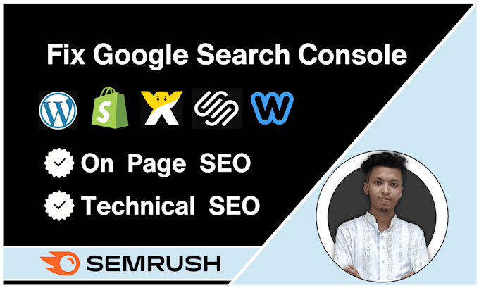 Do onpage, technical seo audit, fix search console for wordpress, shopify, wix by ...