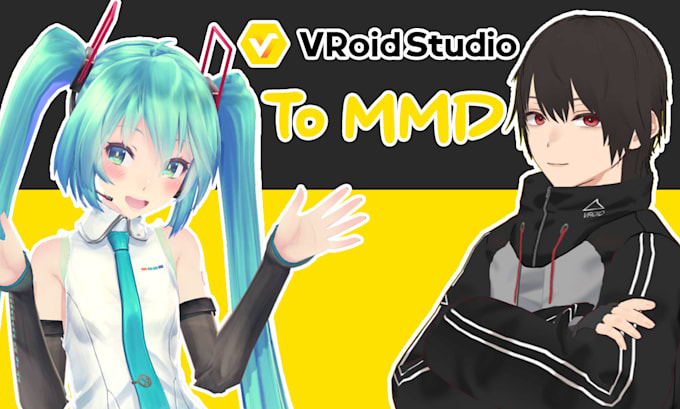 Convert vroid vrm model to pmx for mmd mikumikudance by Kriss_lancerr | Fiverr