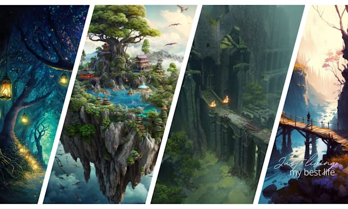 Visualize your fantasy world with landscape fantasy by Achrafmaktoum ...