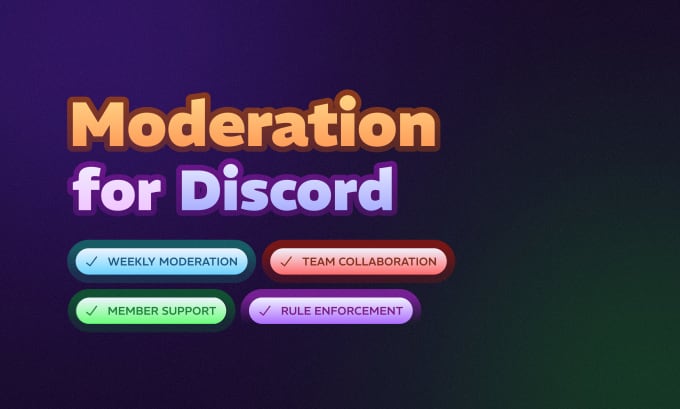 Do Moderation For Your Discord Server By Emmy1231 Fiverr