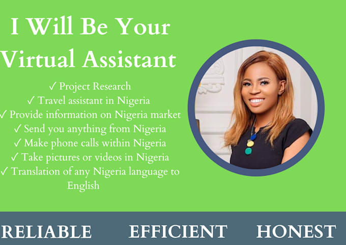 Be your professional virtual assistant in nigeria by Peace_assistant ...