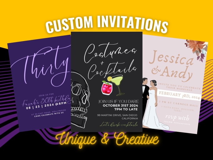 Fast custom invitations store