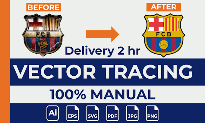 Redraw logo to vector, convert image to vector, vectorize image, vector ...