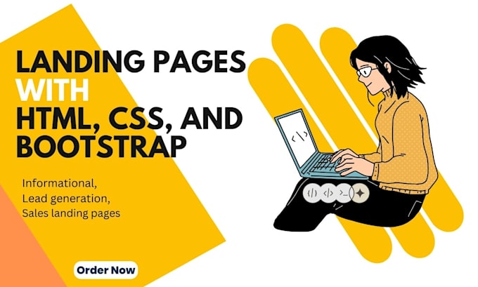 Create A Landing Page Using Html Css And Bootstrap By Tobassumm Fiverr