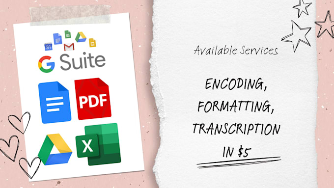 Encode and reformat from pdf, image, and excel to text and vice versa by Ella_angela | Fiverr