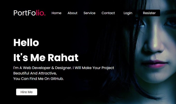 Be Your Frontend Web Developer Using Html Css Bootstrap Javascript React By Rahat727 Fiverr
