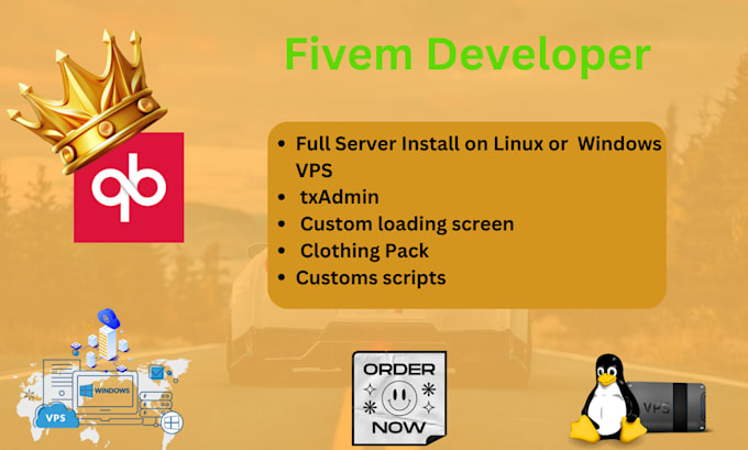Create your fivem qbcore server by Yahya2002 | Fiverr