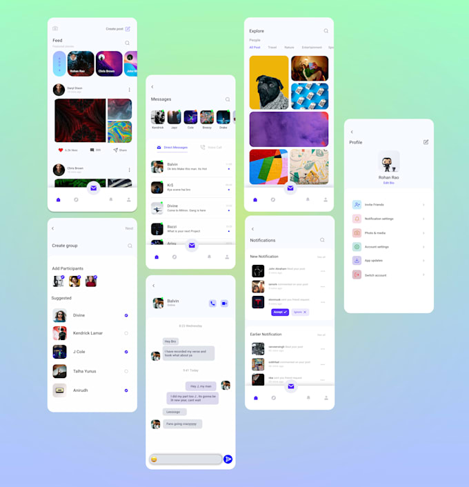Design user interface for your application by Rohannaam143 | Fiverr