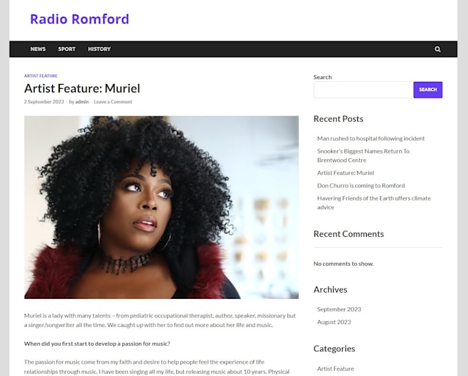 Interview artists and singers on a news and radio website by Phoenixfm ...