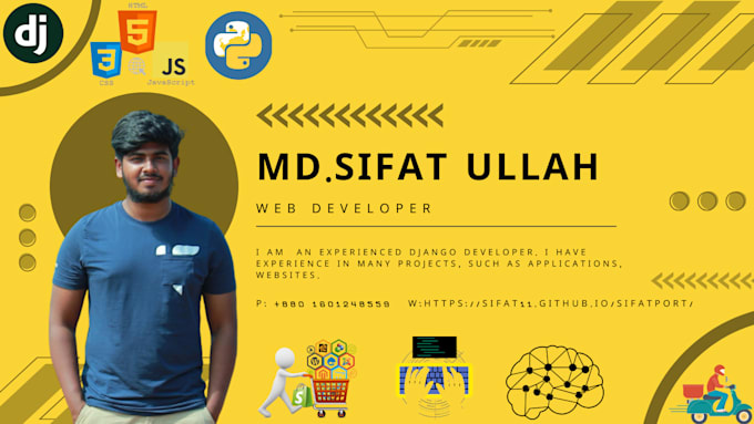 Do responsive website development in django by Sifat201 | Fiverr