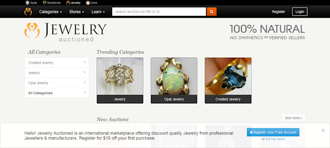 Build online auction website by Dukesolution | Fiverr