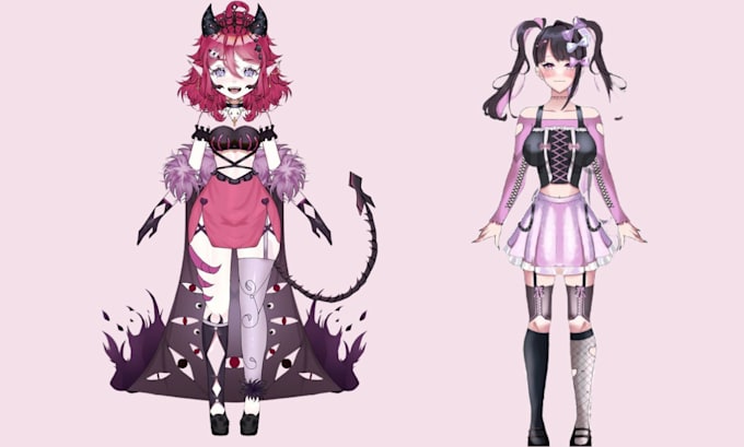 Draw and rig live2d vtuber model pngtuber vrm vrchat anime avatar 2d ...