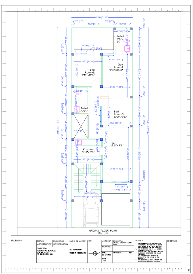 Do 2d drafting of floor plans by Trident_arch | Fiverr