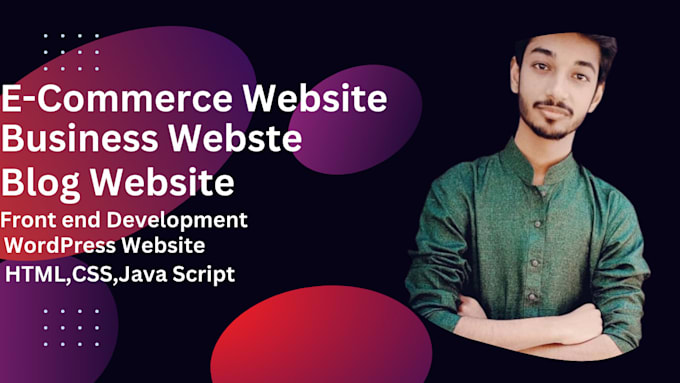 Be Your Front End Web Developer Using Html Css Javascript Bootstrap By Muzamilsagheer Fiverr