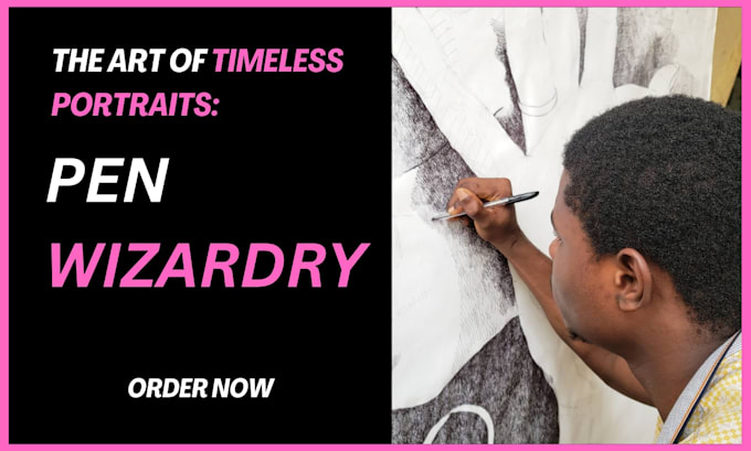 Skillfully render 100 percent hand drawn pen art by Prosper_edwins | Fiverr