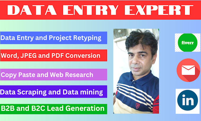 Do retyping, web research, image and pdf conversion by Sajedkhan | Fiverr