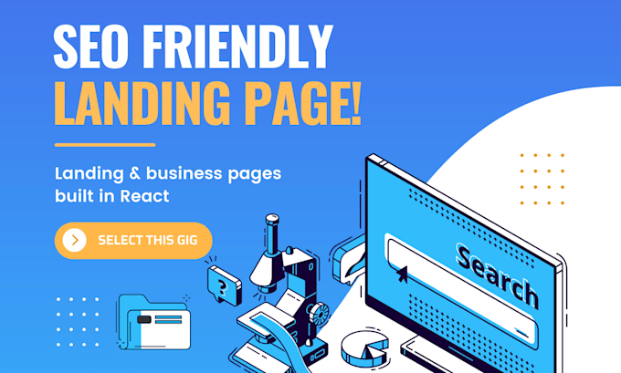 Build seo optimized landing pages with react by Morganba | Fiverr