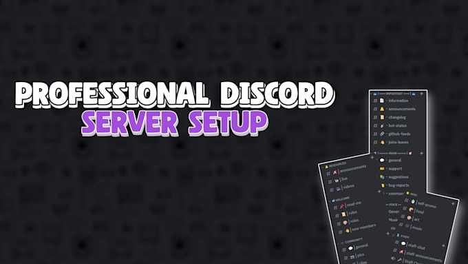 Make a professional discord server for you by Latelegend | Fiverr