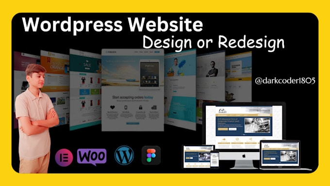Perfect wordpress website developer and design by Darkcoder1805 | Fiverr
