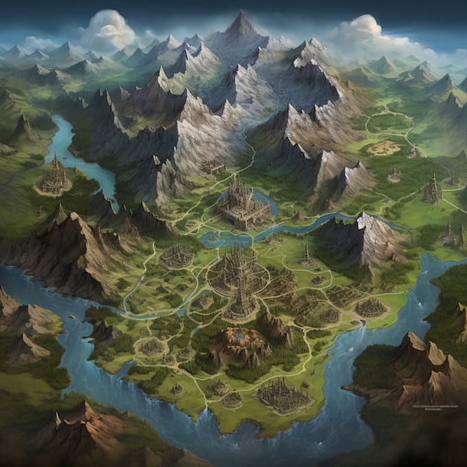Create your fantasy map, world map, battle map for you by Ritsander ...
