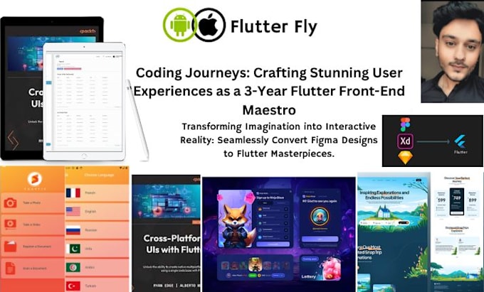 Be your skilled flutter frontend developer mobile app design ui ux ...