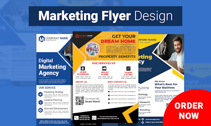 Create marketing flyer marketing material promotional poster one page ...