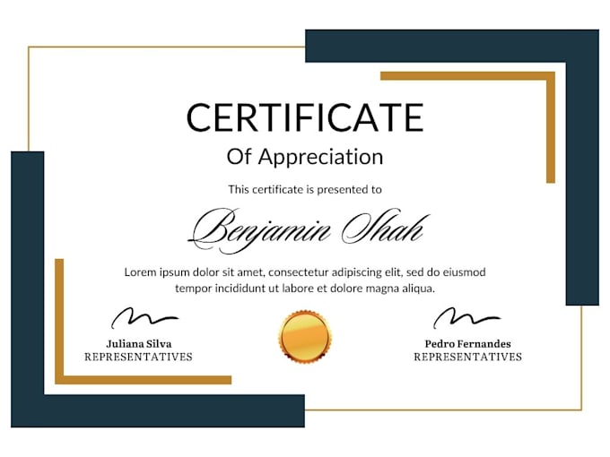 Design awesome certificate only for you by Ramijuttakff | Fiverr