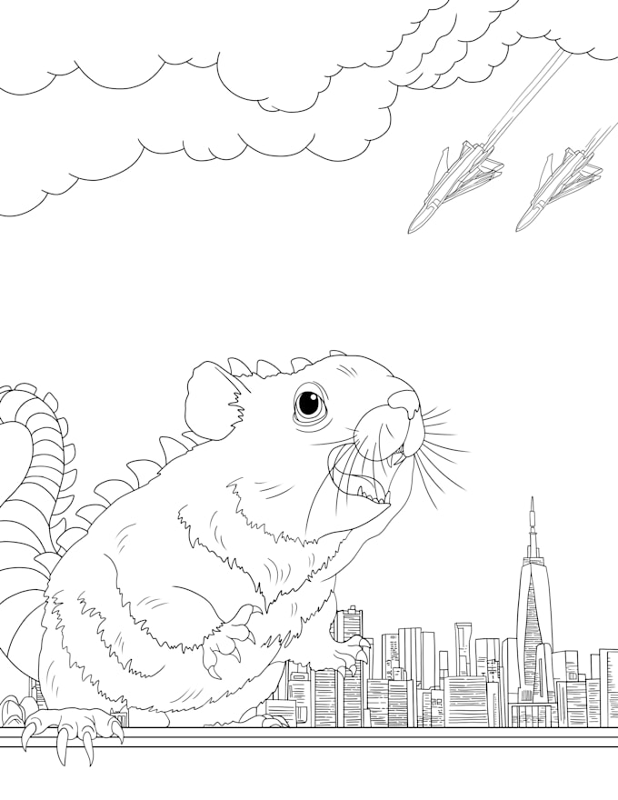 Draw coloring pages for children and adults by Silakova_art | Fiverr