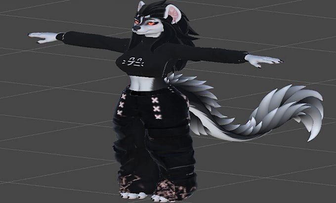 Rig and model 3d character, vrchat avatar, vtuber model, reference ...