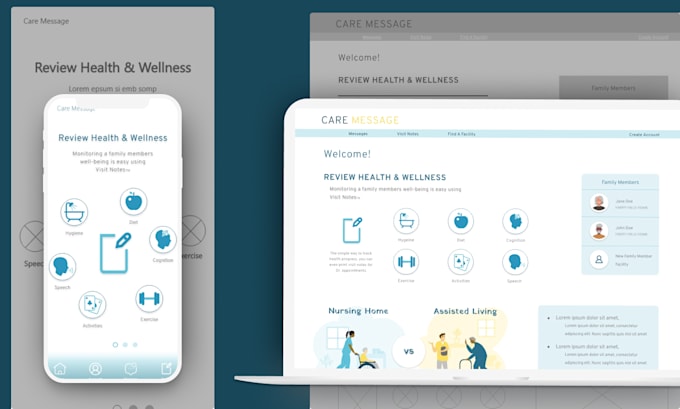 Design wireframes and mockups for your business by Meredithalthoff | Fiverr