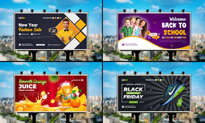 Design billboard, signage, yard sign, hoarding and backdrops by Castle ...