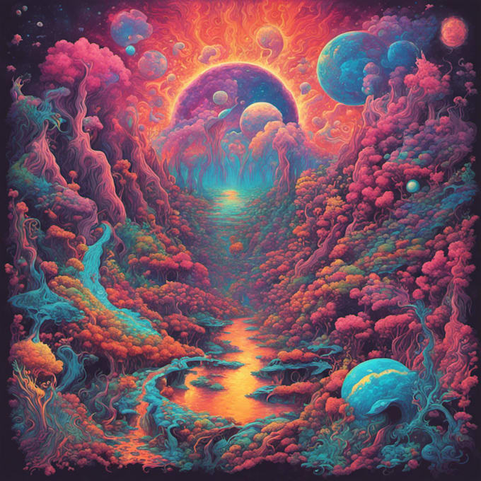 Create unique and trippy psychedelic album cover art with a trippy ...
