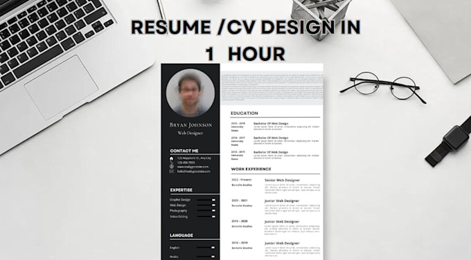 Design a modern resume, cv, on canva by Angel0225 | Fiverr