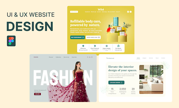 Design creative and unique figma website ui ux by Mariangel_moya | Fiverr