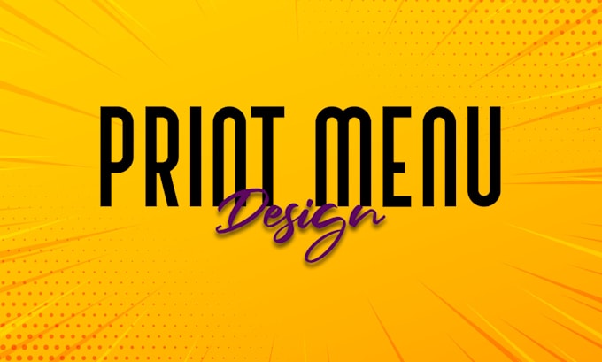Create Print Menu Design For Your Restaurant By Mtech31 Fiverr