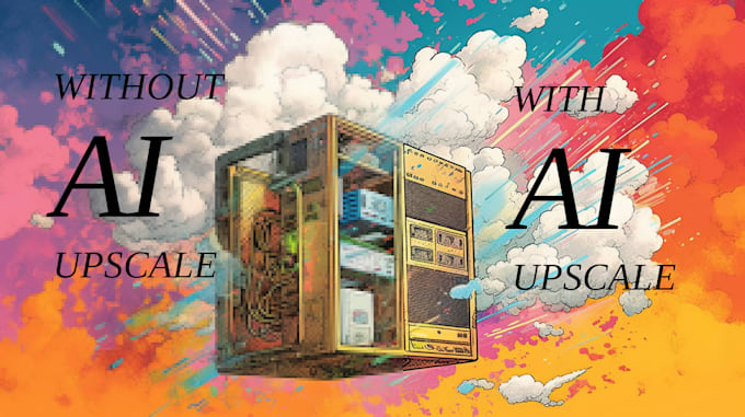 Upscale your image to any size using ai with no pixelation by Bluedot25 ...