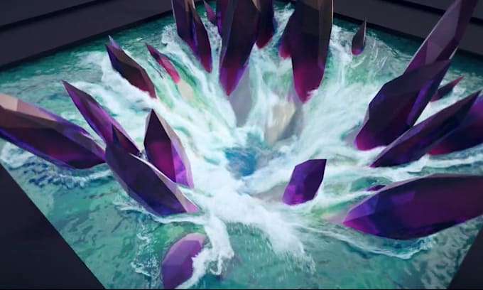 Render realistic water product, fluid effects, liquid, 3d water ...