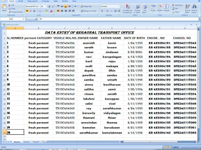 Do data entry, copy paste, data collection pdf to excel by Iamsowmya1 | Fiverr