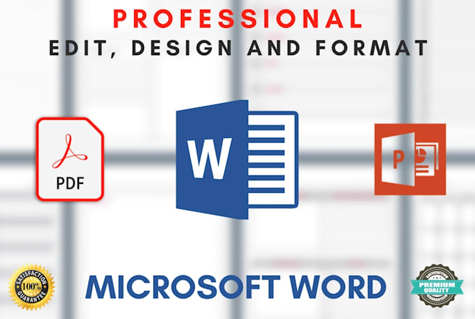 Do professional work in microsoft word, excel and powerpoint by Christinaperri | Fiverr