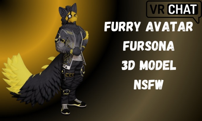 Create custom vrchat, furry avatar, nsfw, 3d model, fursona, vseeface,3d vtuber by Koolavatar ...