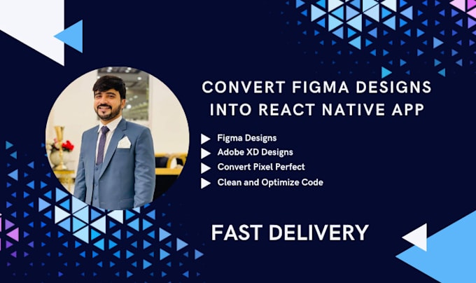 Convert your designs into react native app by Hassanali336 | Fiverr