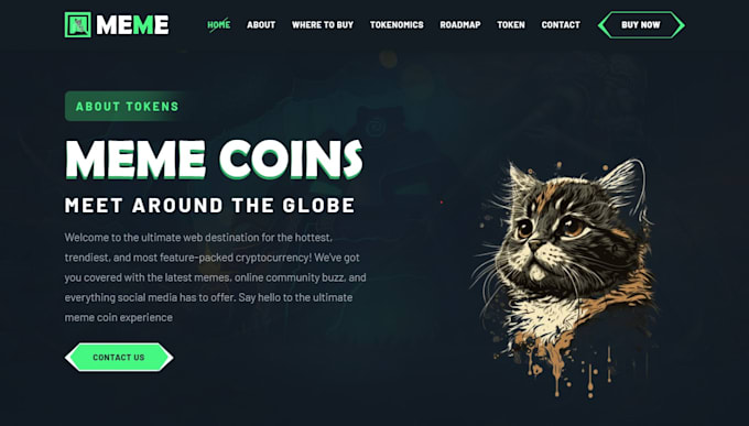 Develop meme coin website, pepe coin, meme and crypto token website by ...