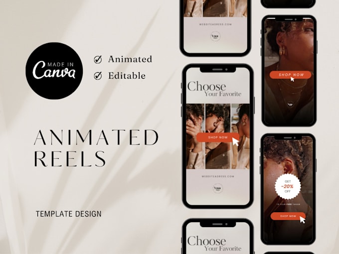 Design personalized animated canva templates by Larakaplash | Fiverr