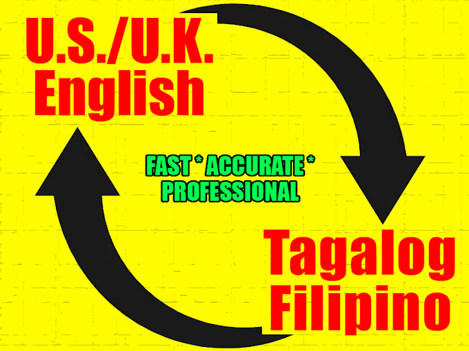 Translate english to tagalog or filipino, and vice versa by ...