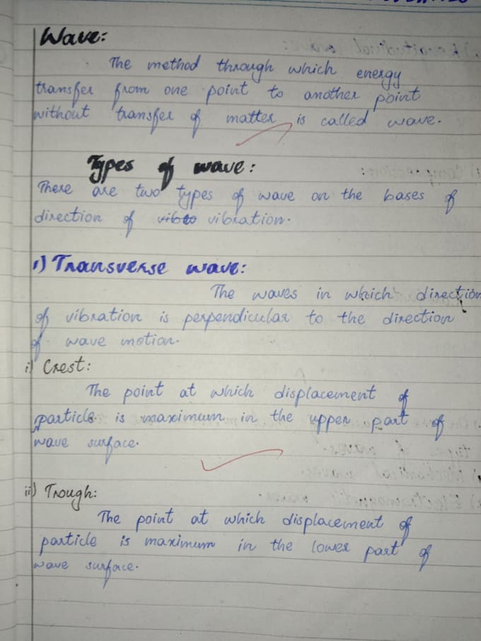 Write your notes in beautiful handwriting by Ammarahmed755 | Fiverr