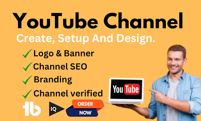 Create, setup and design youtube channel professionally by ...
