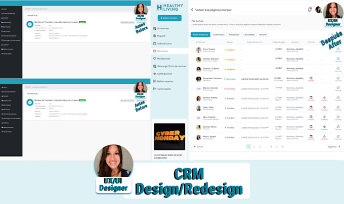 Redesign your crm platform to improve user experience by Naty_86 | Fiverr