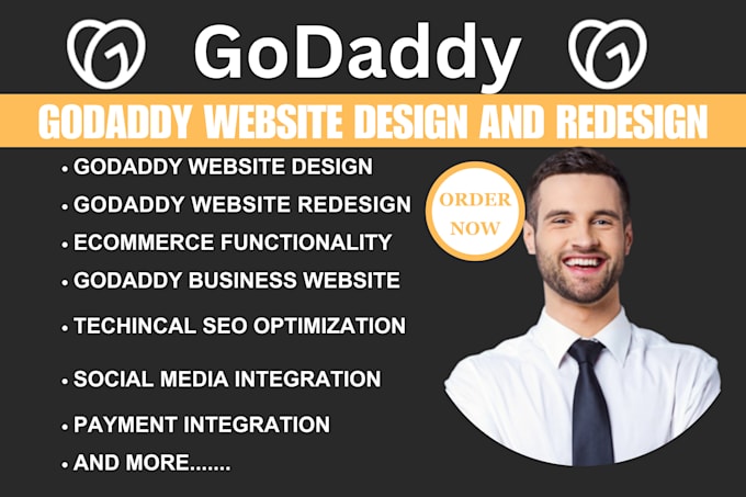Do responsive godaddy website design redesign godaddy ecommerce by Jace_jp | Fiverr