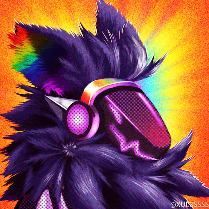 Make a furry icon of your fursona by Xul3s_art | Fiverr